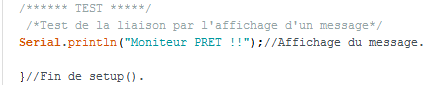 test moniteur série - PlaisirArduino
