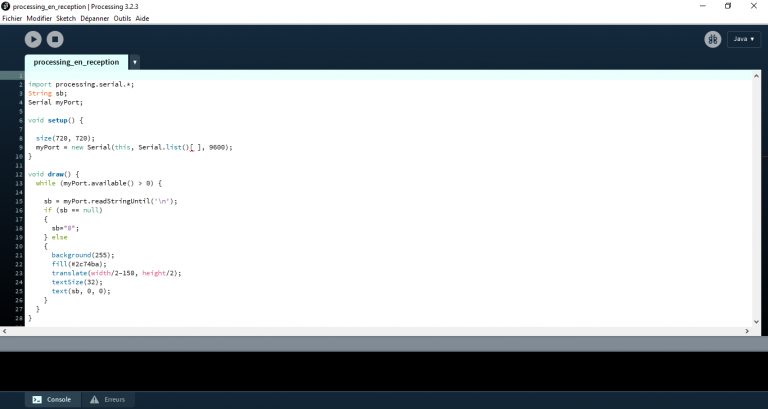 Processing et port série - PlaisirArduino